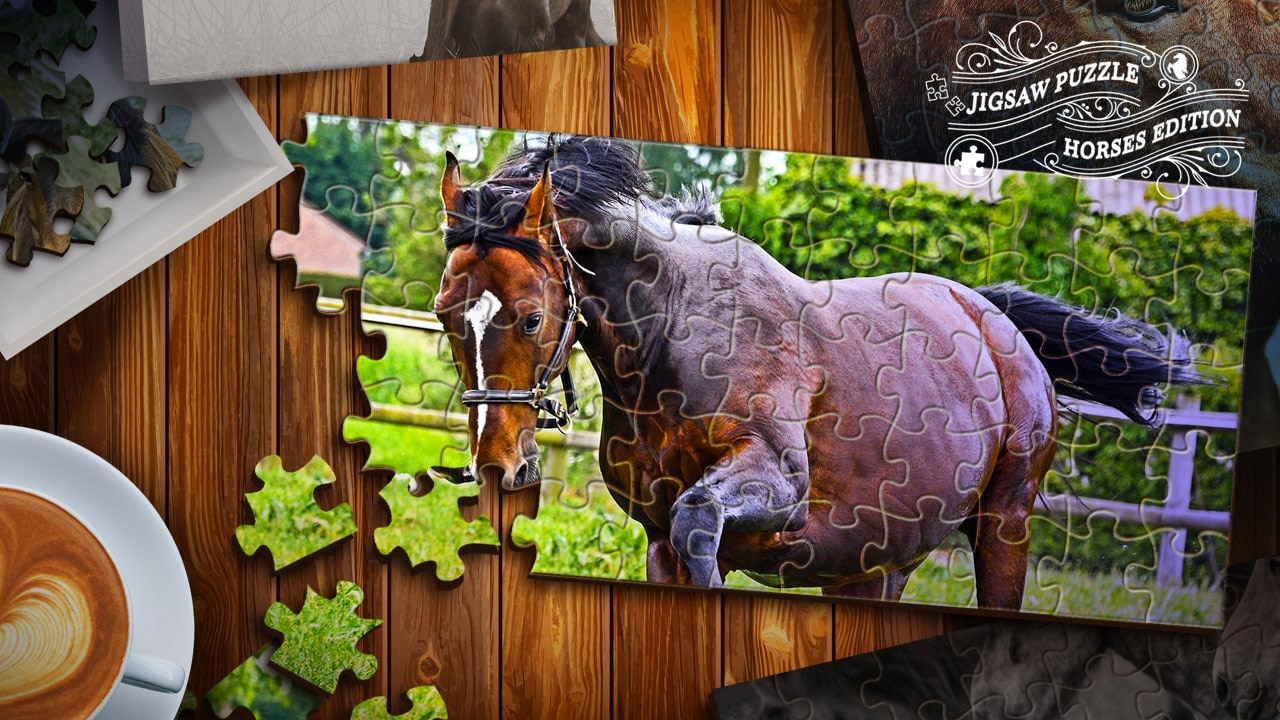 Jigsaw Puzzle Horses Edition 🕹️ Igraj besplatno na Play123