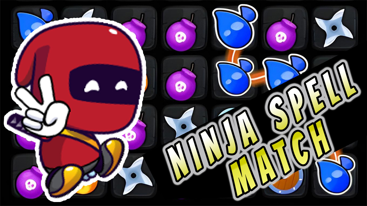 Ninja Spell Match 🕹️ Igraj besplatno na Play123