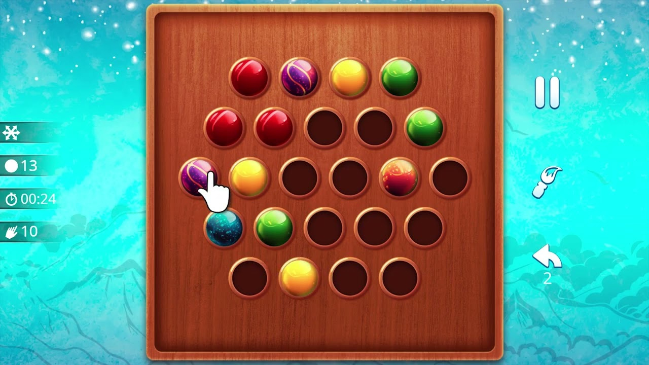 Peg Solitaire Deluxe 🕹️ Igraj besplatno na Play123